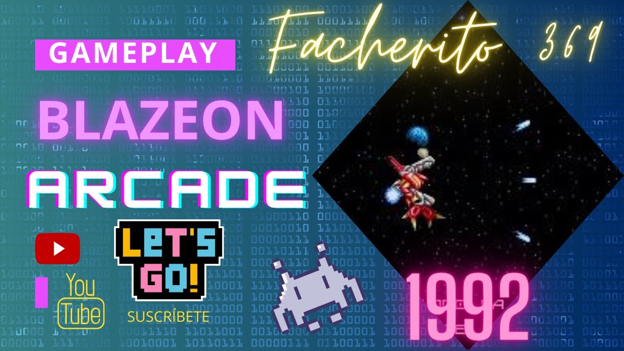 🚀GAMEPLAY DEL VIDEO JUEGO RETRO BLAZEON DEL AÑO 1992! - YouTube