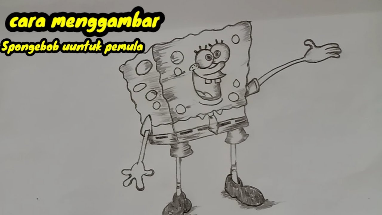 Cara belajar menggambar Spongebob - YouTube