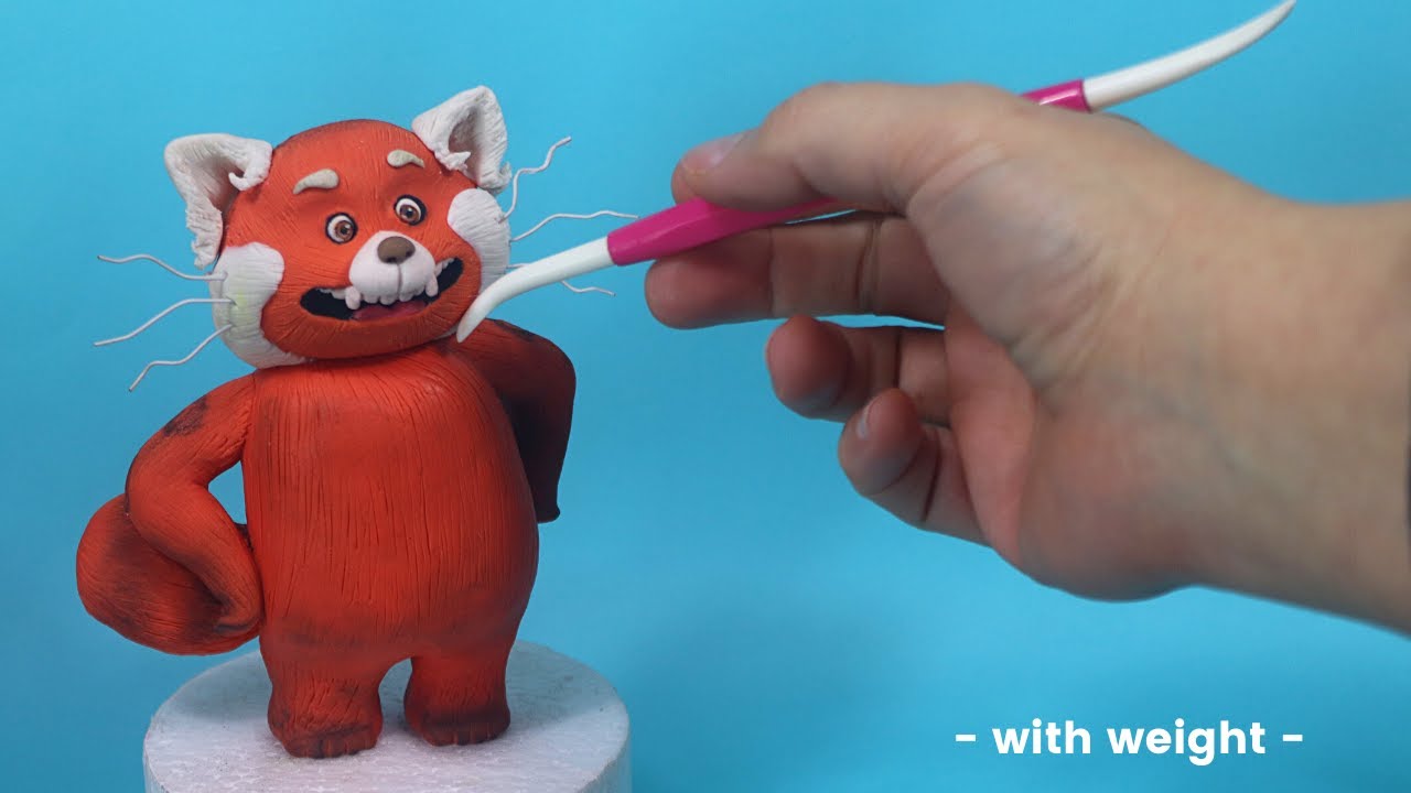 Creating Turning Red Panda Mei Lee - Turning Red Cake Topper - YouTube