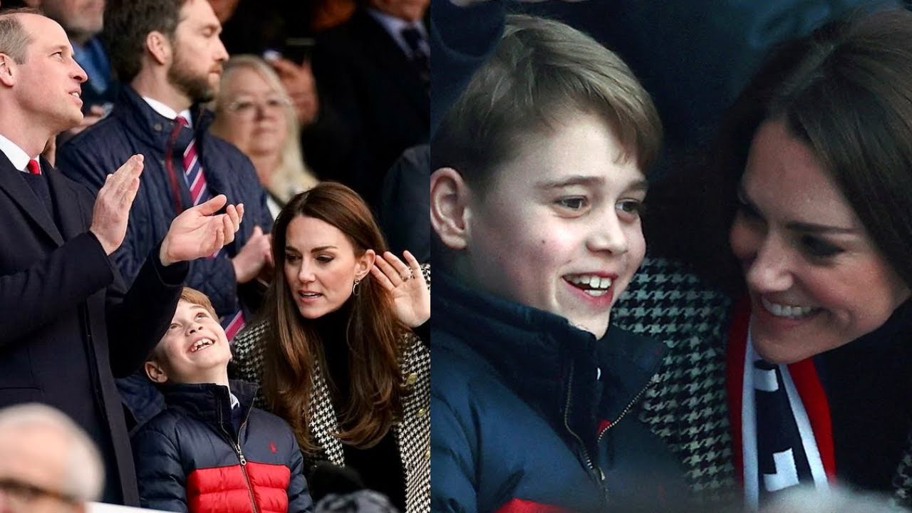 Prince George Makes Surprise Appearance at Rugby Match With Kate and ...