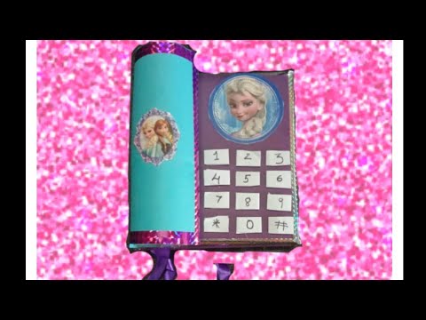 Elsa toy telephone for kids | Elsa telephone | Telephone from cardboard ...