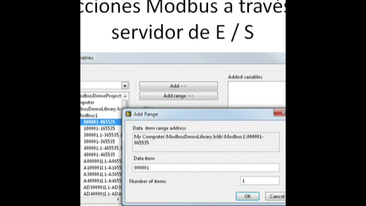 Comunicacion Labview y PLC tipo Modbus - YouTube