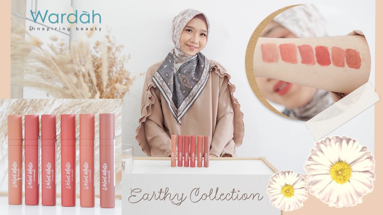 (GIVEAWAY) Swatches & Review : Wardah Velvet Matte Lip Mousse "Earthy ...