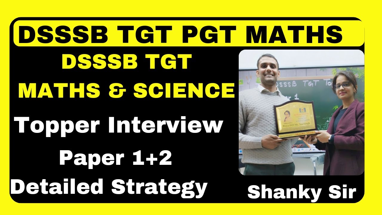 dsssb 2024 How i Score 142/200 tgt maths & science topper #tgtmaths # ...