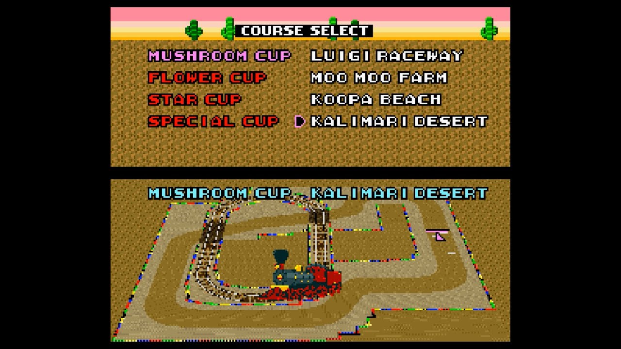 Mariokart 64 - Kalimari Desert (SNES version) - YouTube