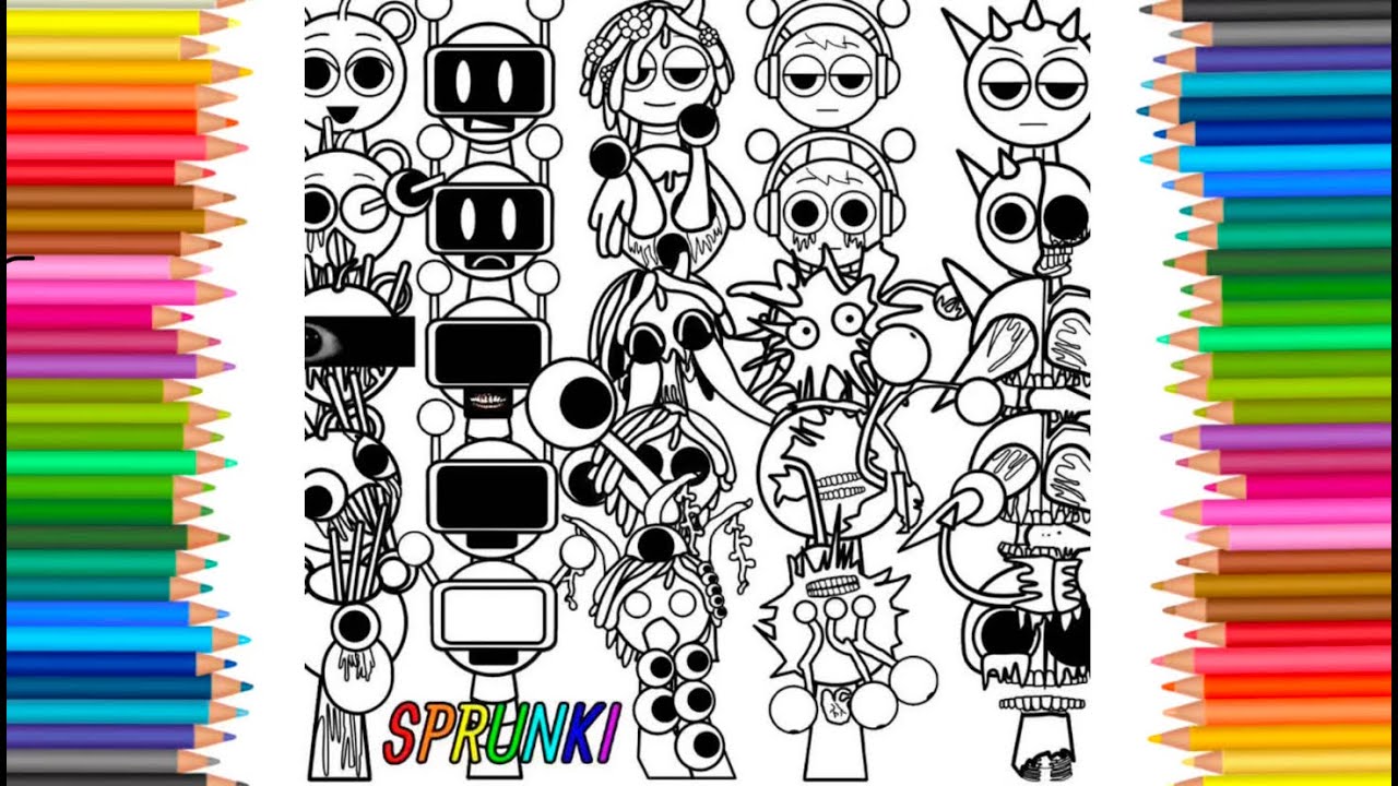 SPRUNKI New Coloring Pages / How to Color All ORIGINAL SPRUNKI vs All ...