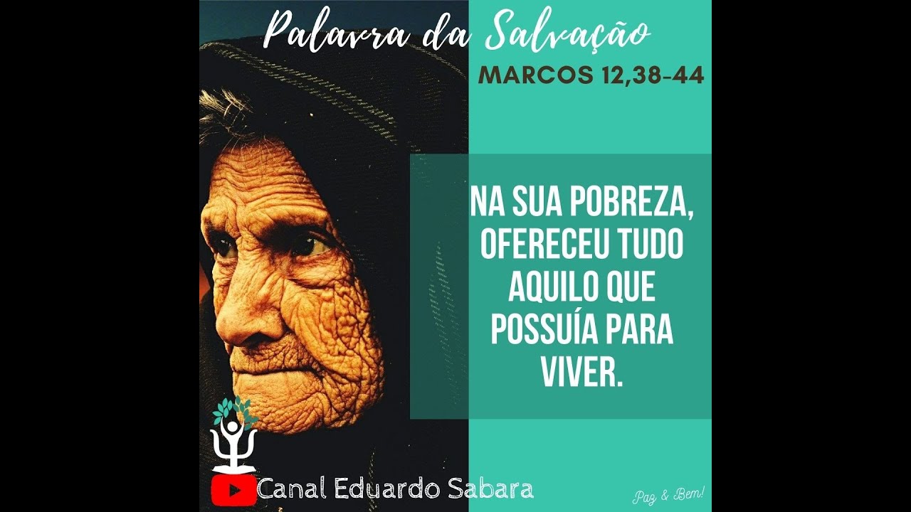 Evangelho do Dia - Marcos 12,38-44 Todos deram do que tinham - YouTube