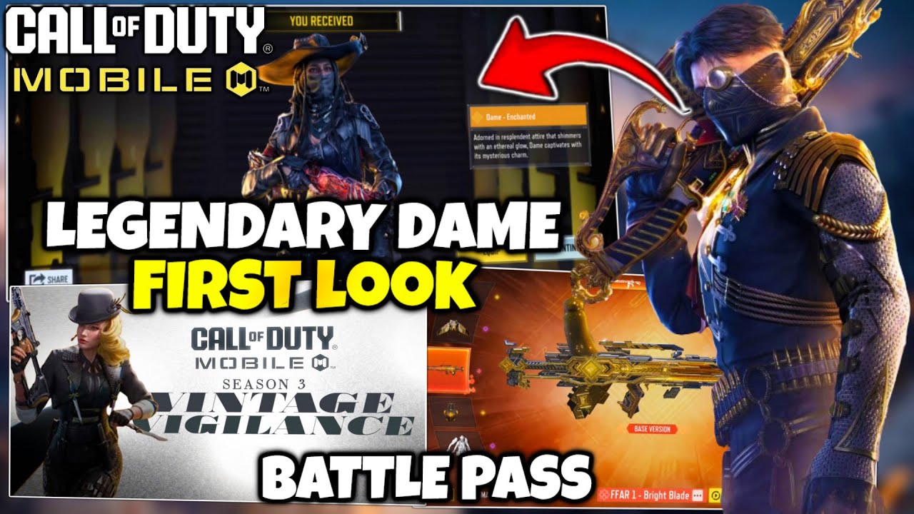 Legendary Dame Revealed | Battle Pass | Lucky Draws | Season 3 Leaks ...