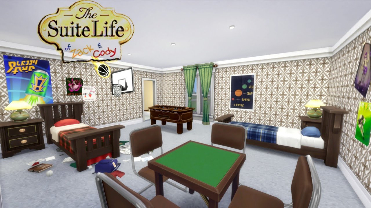 The Suite (Life of Zack & Cody) | Sims 4 Speed Build - YouTube