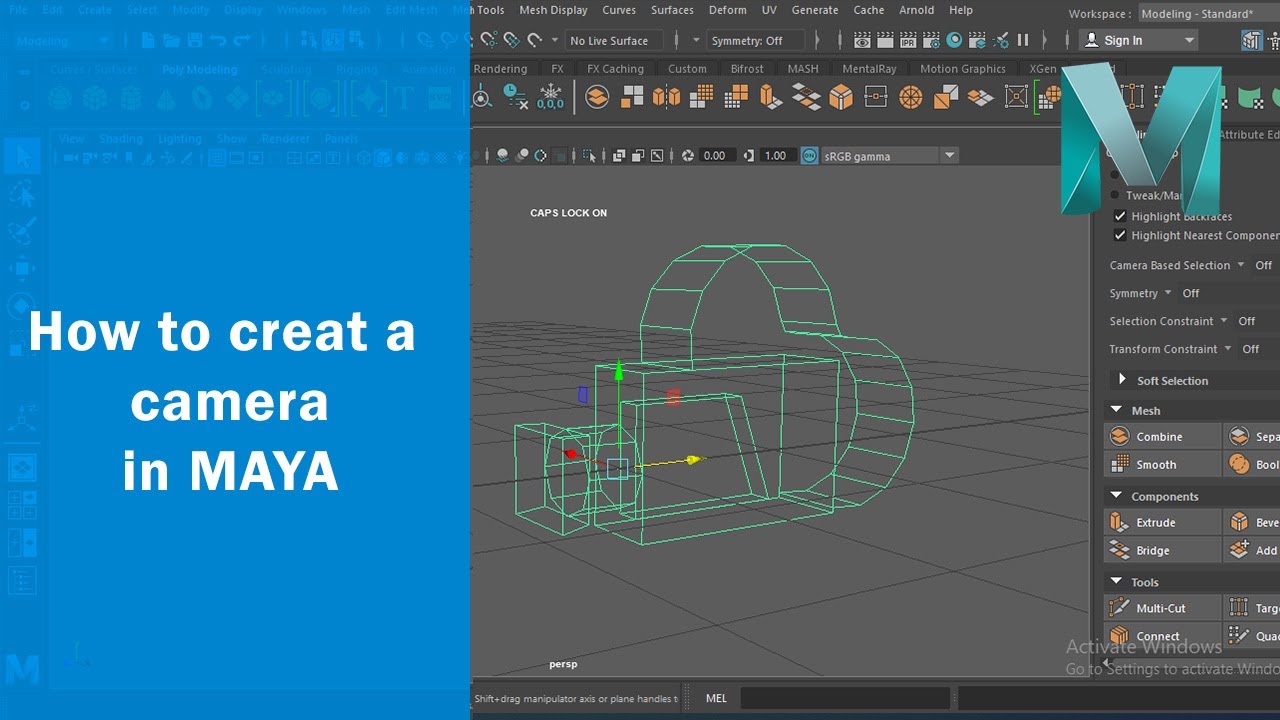 how to set a camera in maya - YouTube