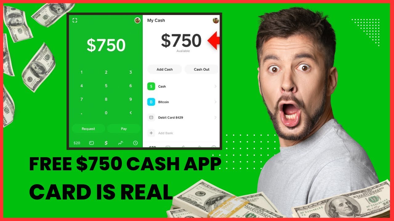 Free Cash App Money 750 Cash App Card Real Cash App Free Money Method Youtube