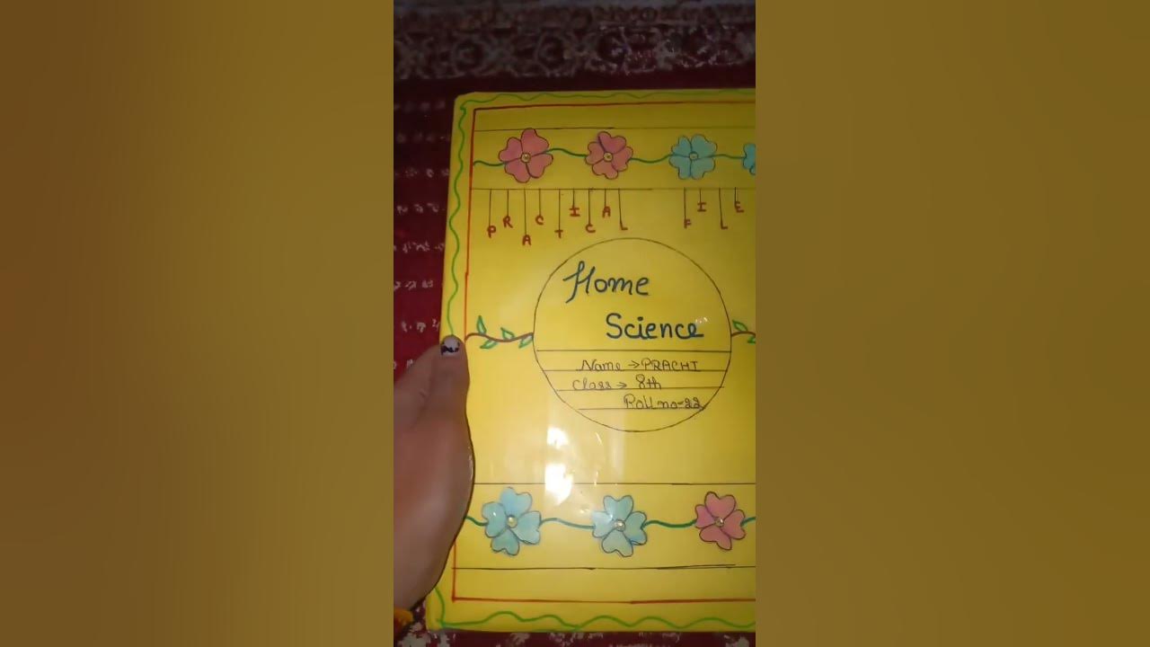 home science practical file decoration #shorts - YouTube