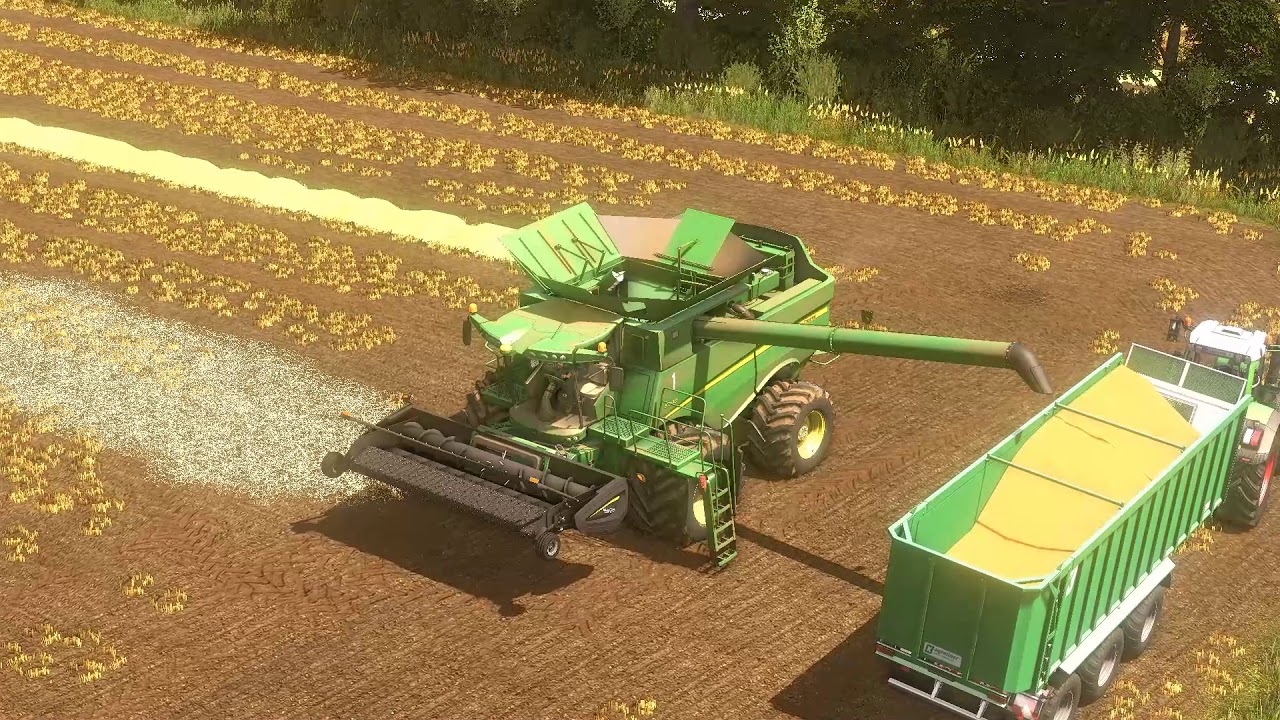 MacDon Pickup header harvest - YouTube