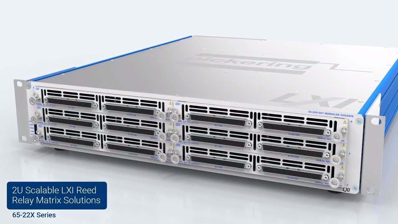 High-Density Scalable LXI Ethernet Reed Relay Matrix Modules - YouTube