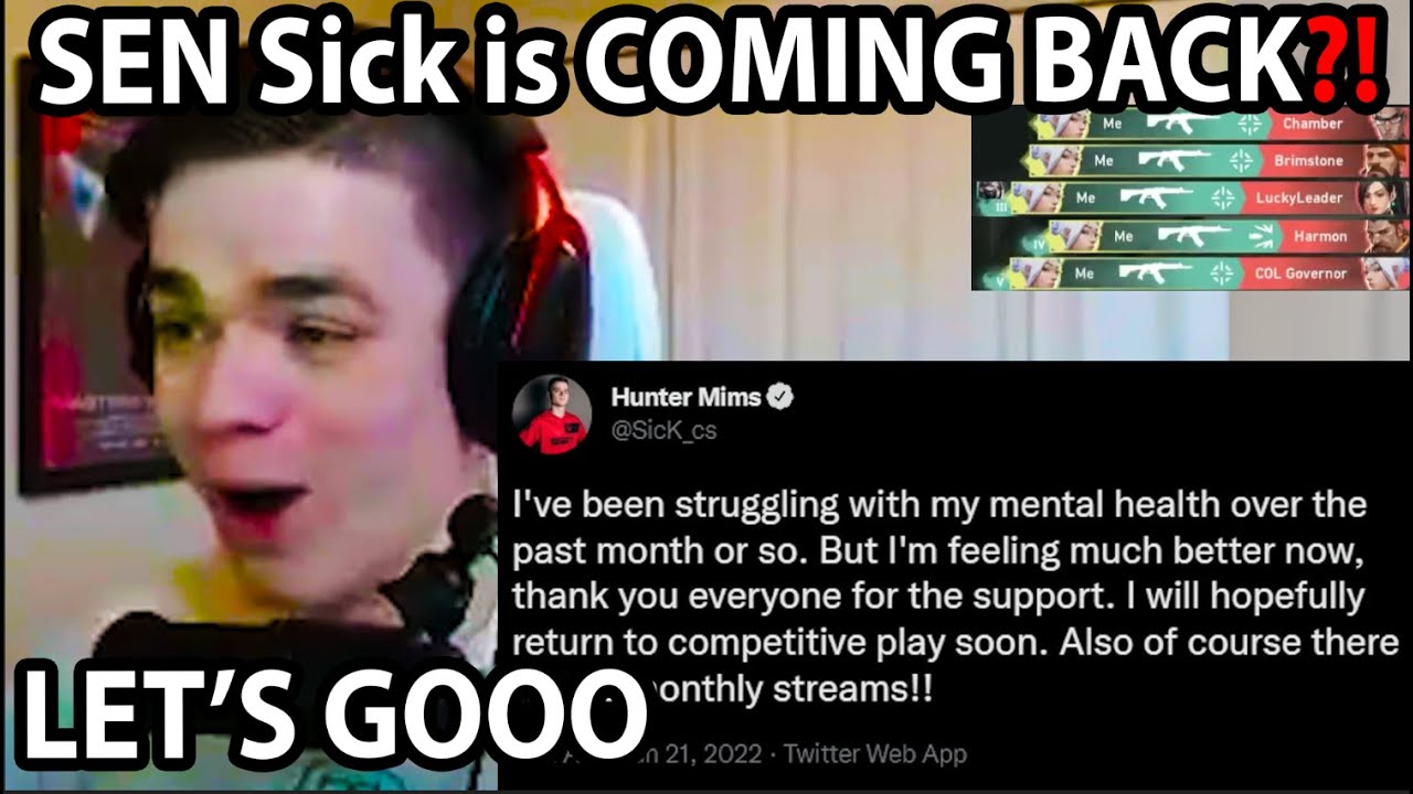 SEN Sick is COMING BACK to SENTINELS - YouTube