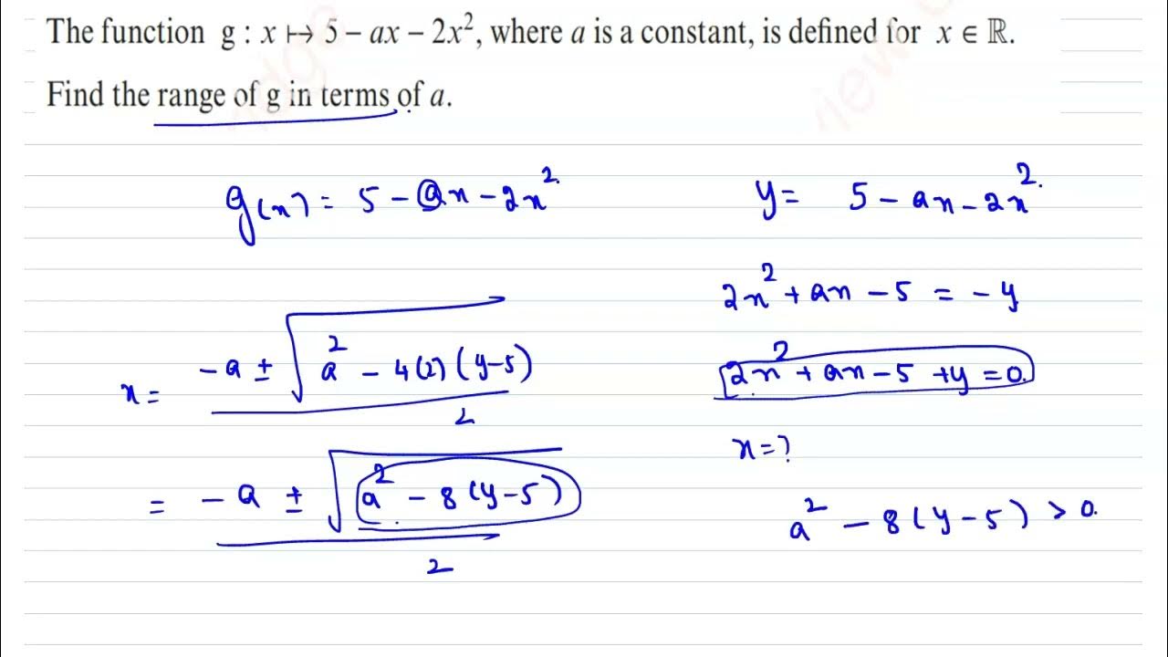 Cambridge AS and A level - Chapter 2 - Functions - Exercise 2A(12)-The ...