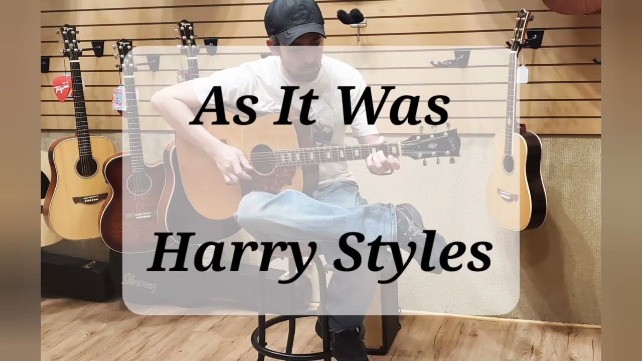 As It Was - Harry Styles guitar lesson (with TAB) - YouTube