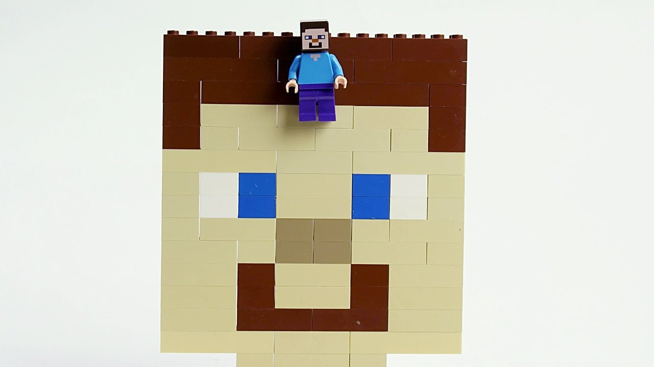 Lego Minecraft Building Block Heads Compilation - YouTube