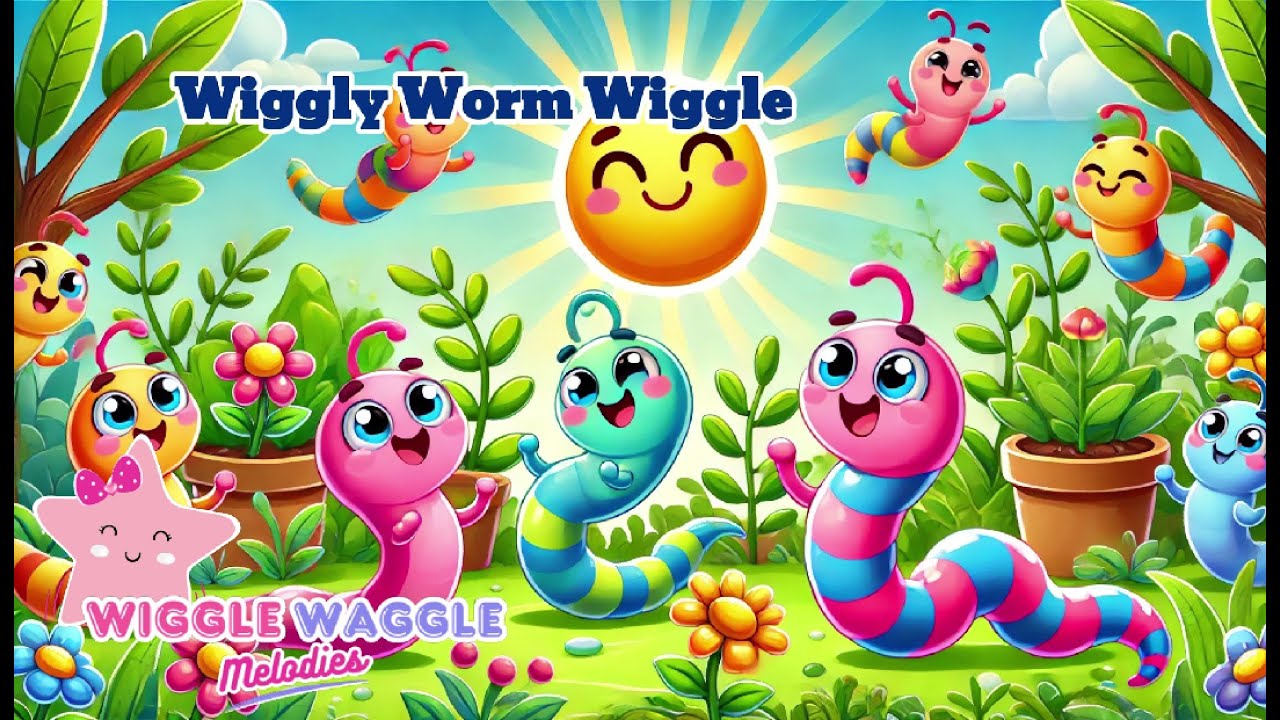 Wiggly Worm Wiggle | Wiggle Waggle Melodies | Kids Club 1195 - YouTube