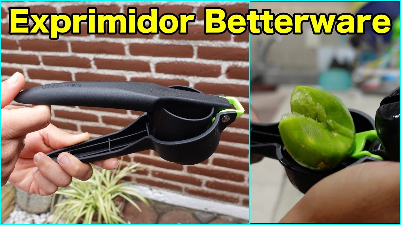 Exprimidor Betterware. Exprime limones sin cortarlos - YouTube