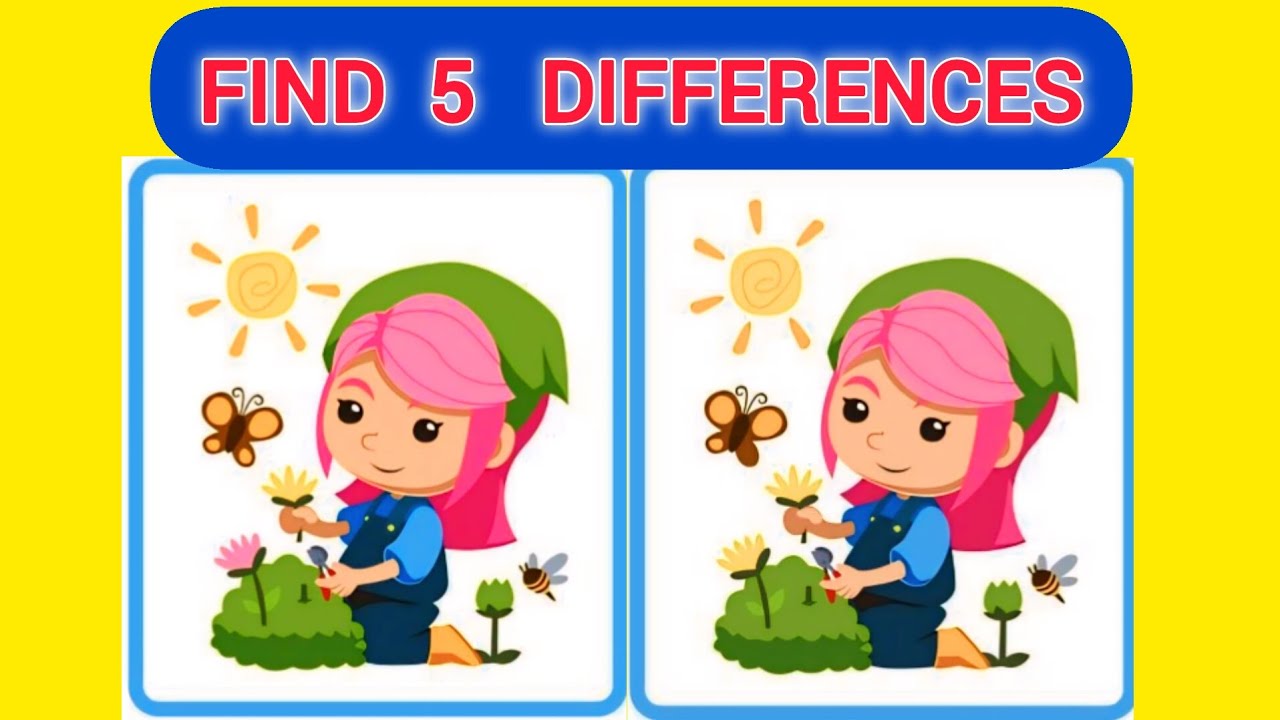 [Spot 5 differences]guess the 60sec |తేడాలు కనుక్కోండి|# ...