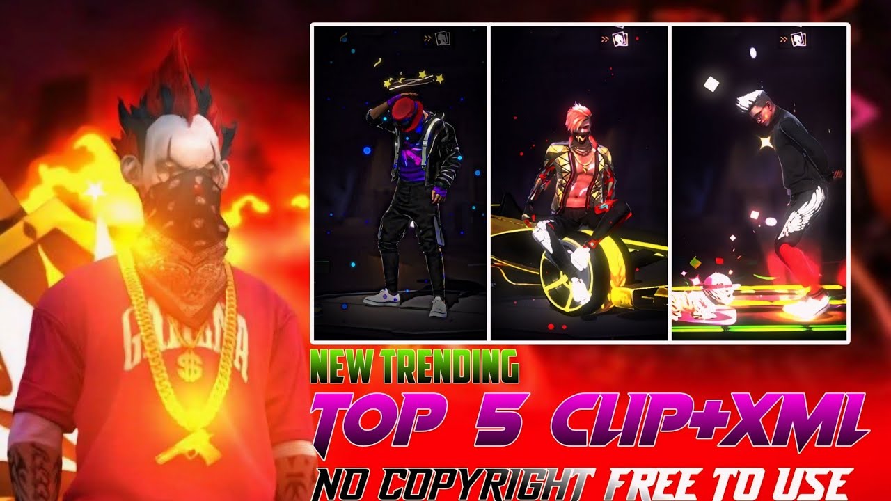 NEW TRENDING TOP 5 VIDEO CLIP || FREE FIRE CC+CLIP+XML || NEW TREND ...