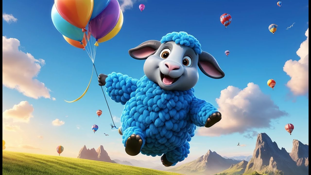 Baa Baa Blue Sheep’s Balloon Ride | Fun Adventure Song for Kids ...
