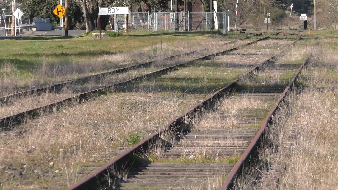 Unused Railroad Tracks in Roy, WA - YouTube