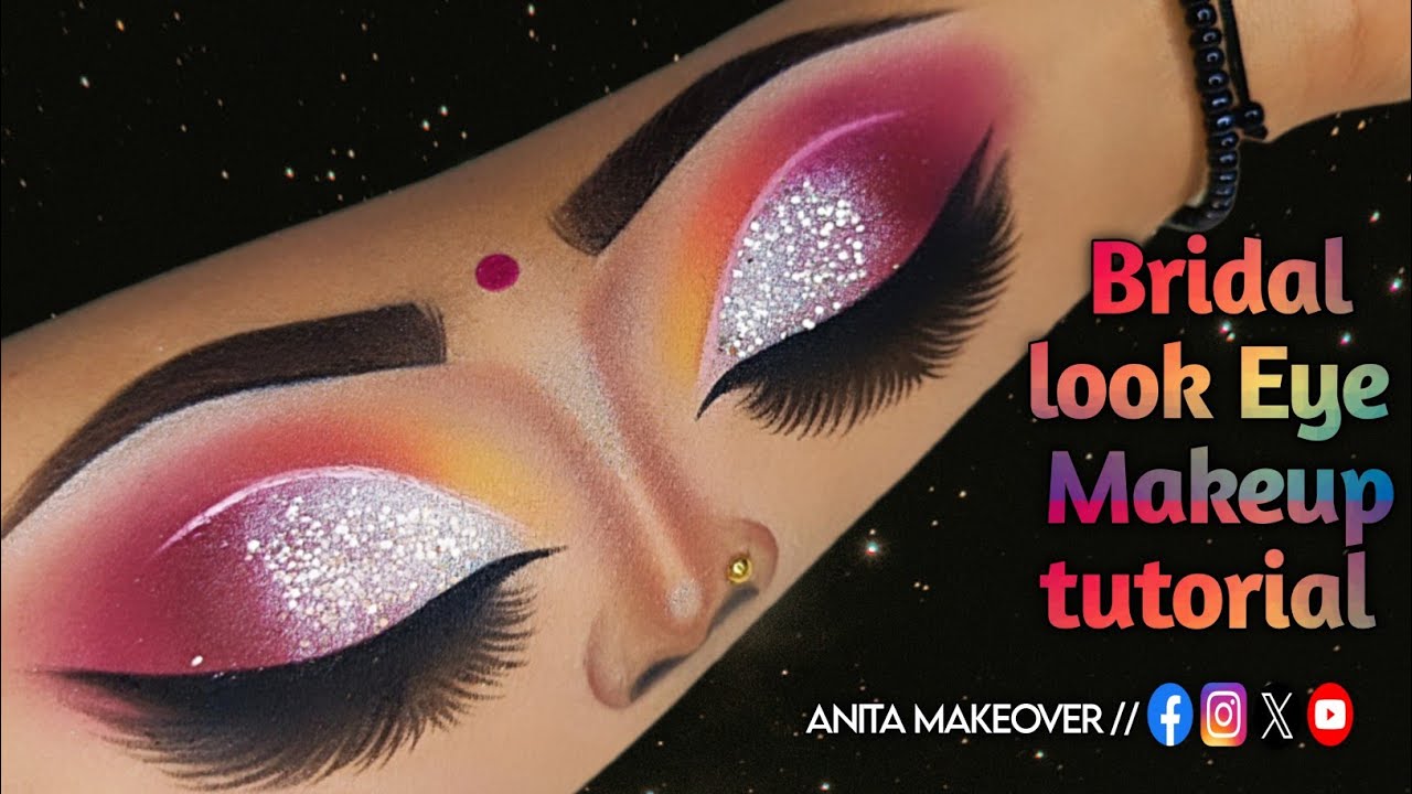 Bridal look eye makeup tutorial || #eyemakeup #makeup #eyelook - YouTube
