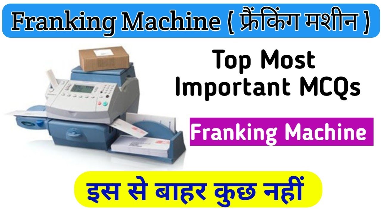 🔴 Live ! Most Important MCQs Clause 11! Franking Machine (फ्रैंकिग मशीन ...