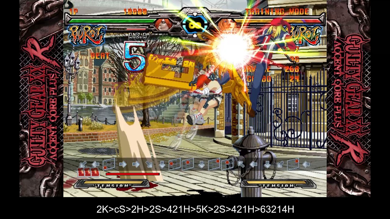 Guilty Gear XX Accent Core Plus R - ABA Combos - YouTube