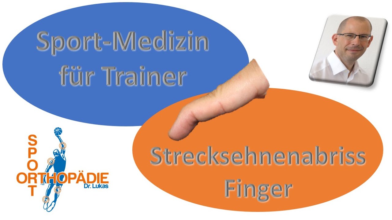 Strecksehnenverletzung am Finger - Sportmedizin für Trainer - YouTube