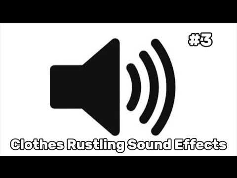 Rustling Clothes Sound Effects - YouTube