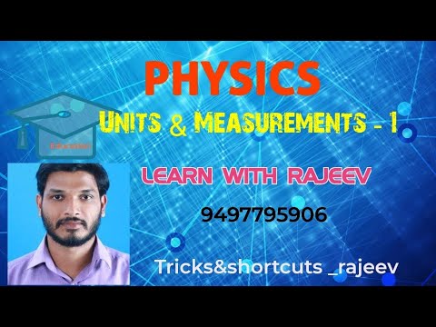 Units & Measurements - 1 - YouTube