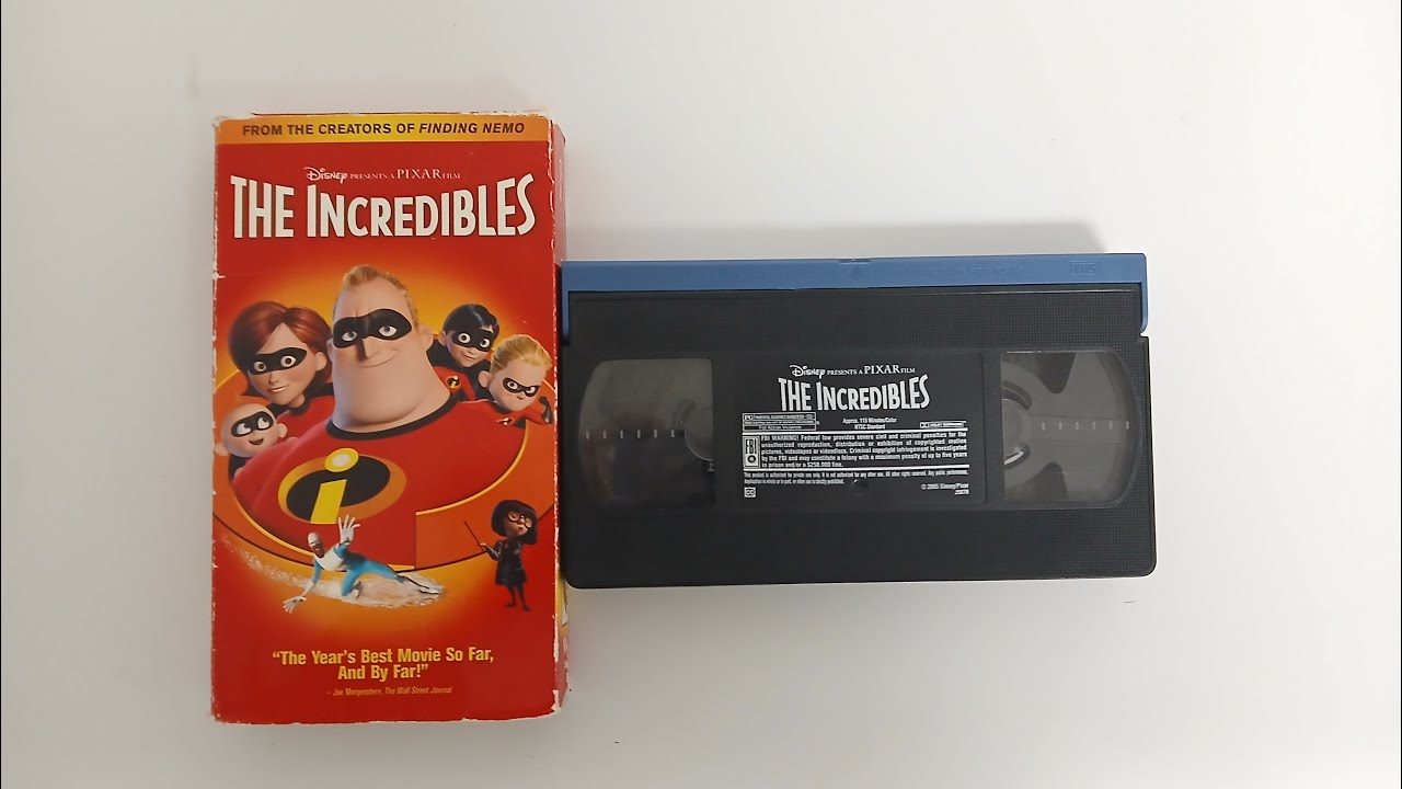 Opening to The Incredibles 2005 VHS 60fps - YouTube