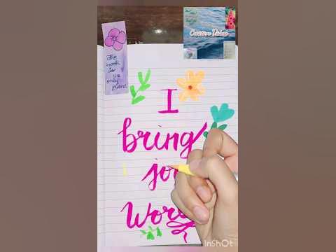 Lettering I Bring Joy To The World | Doms Brush Pen Lettering ...