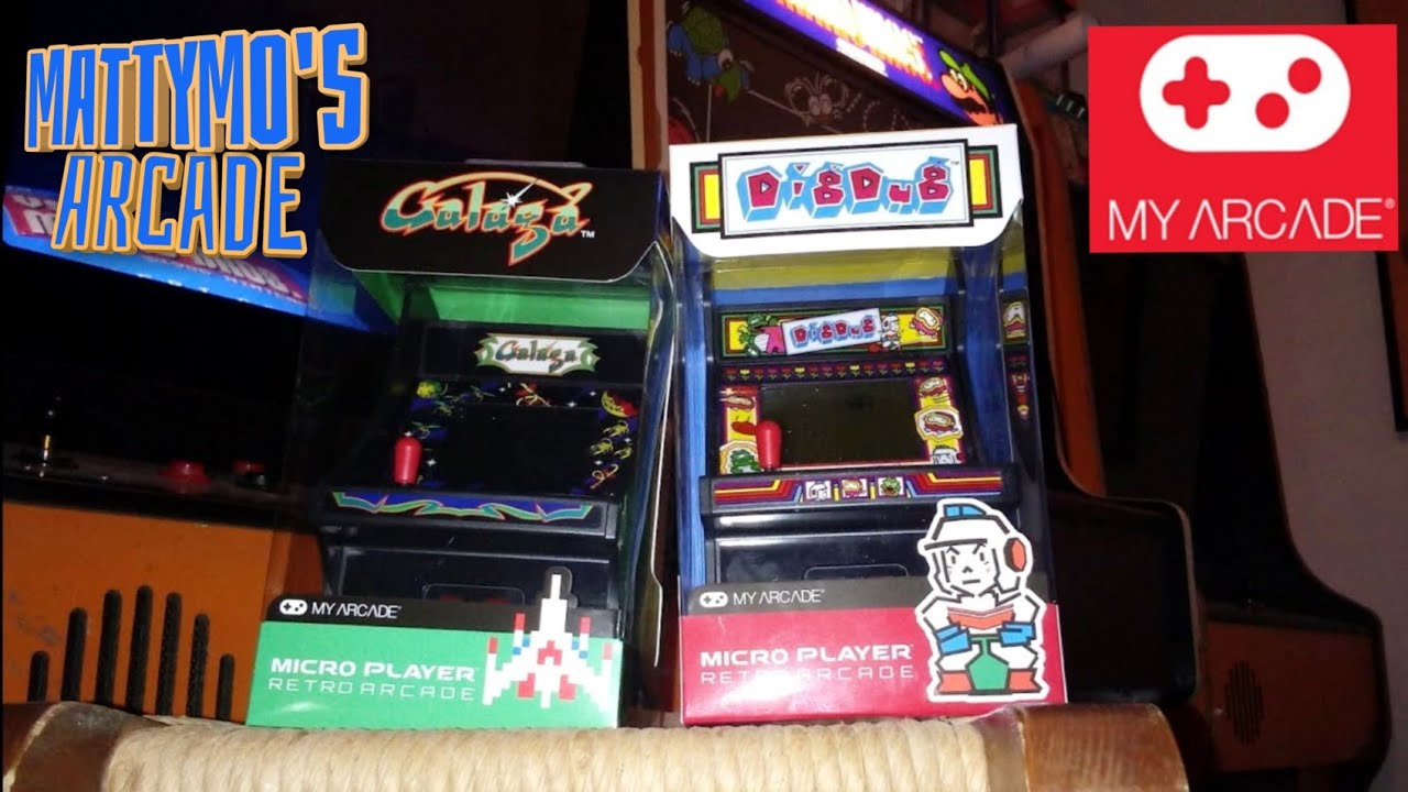 Galaga and Dig Dug Mini Arcade Review - YouTube
