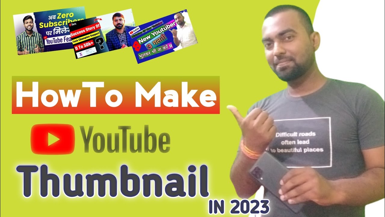 Thumbnail kaise banaen l youtube Thumbnail kaise banaye l How to make youtube Thumbnail for ...