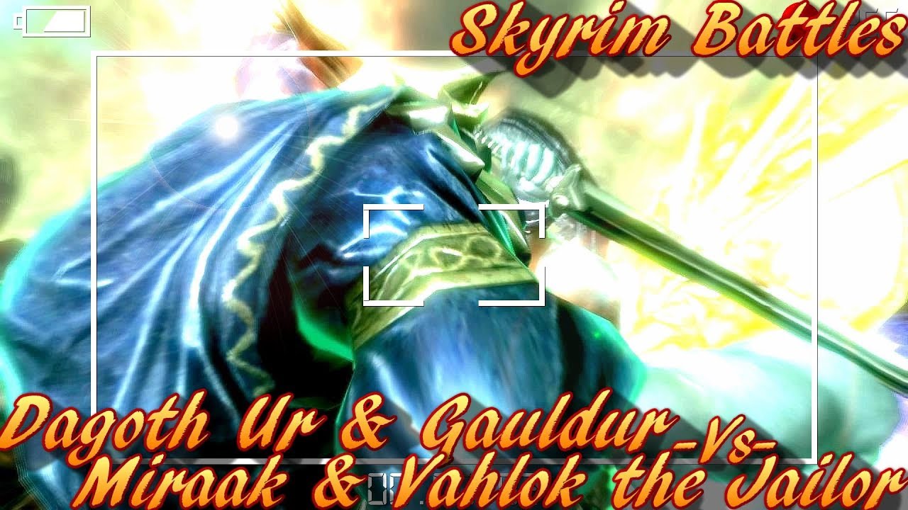 Skyrim Battles - Dagoth Ur & Gauldur -Vs- Miraak & Vahlok The Jailor ...