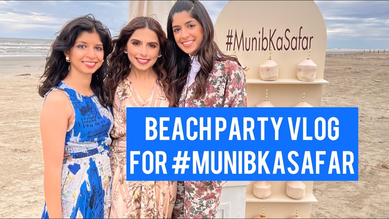Beach Party Vlog for Munib & Safa - YouTube