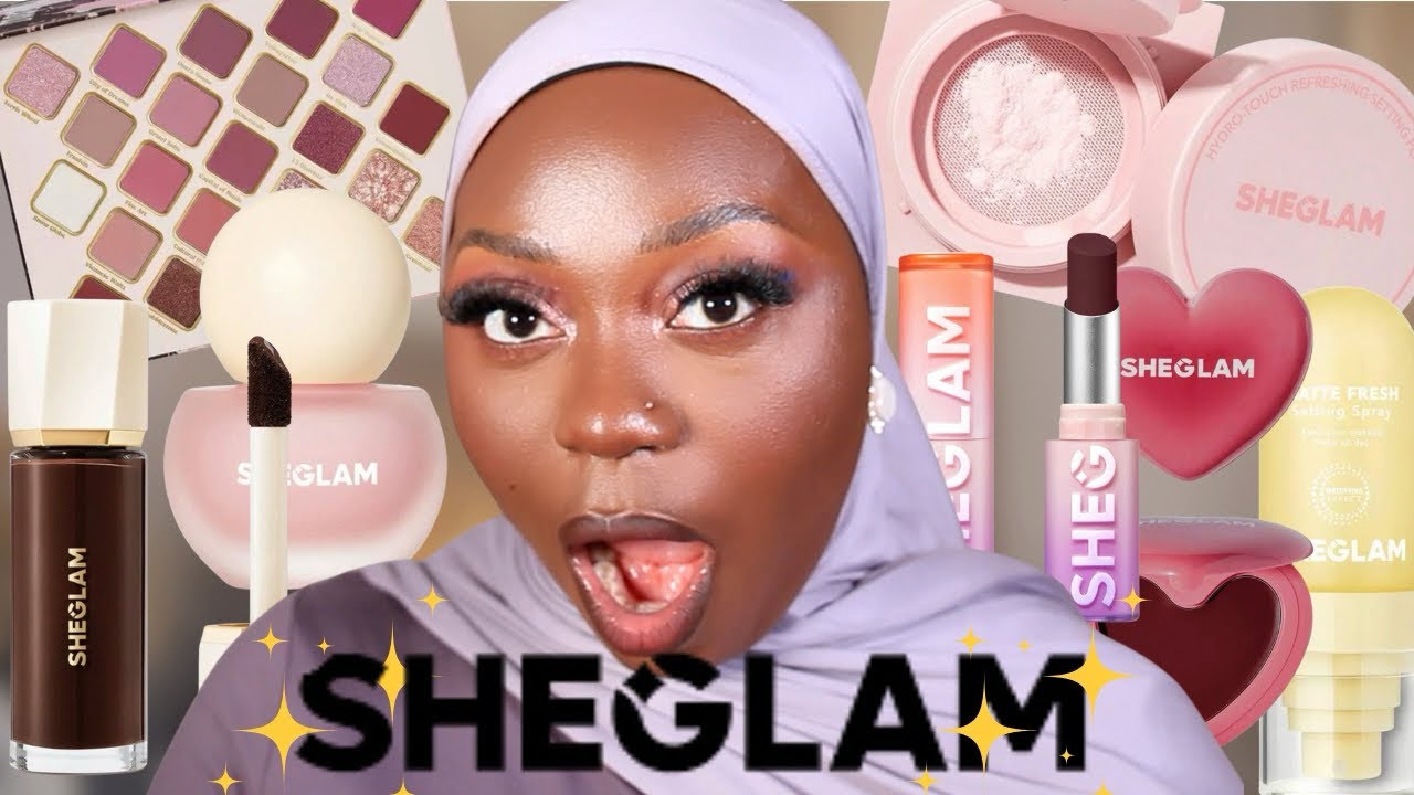 Full Face of SHEIN Makeup on DARK SKIN | Is It Actually Good?! 👀 - YouTube