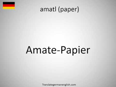 How To Say Scientific Paper In German