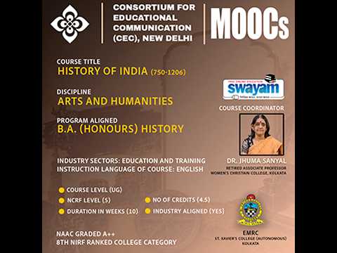 History of India (750–1206) | Arts & Humanities MOOC (CEC – St. Xavier’s College, Kolkata)