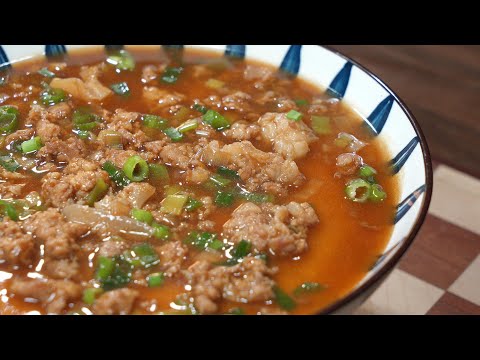 Steamed Egg with Ground Meat | High Protein