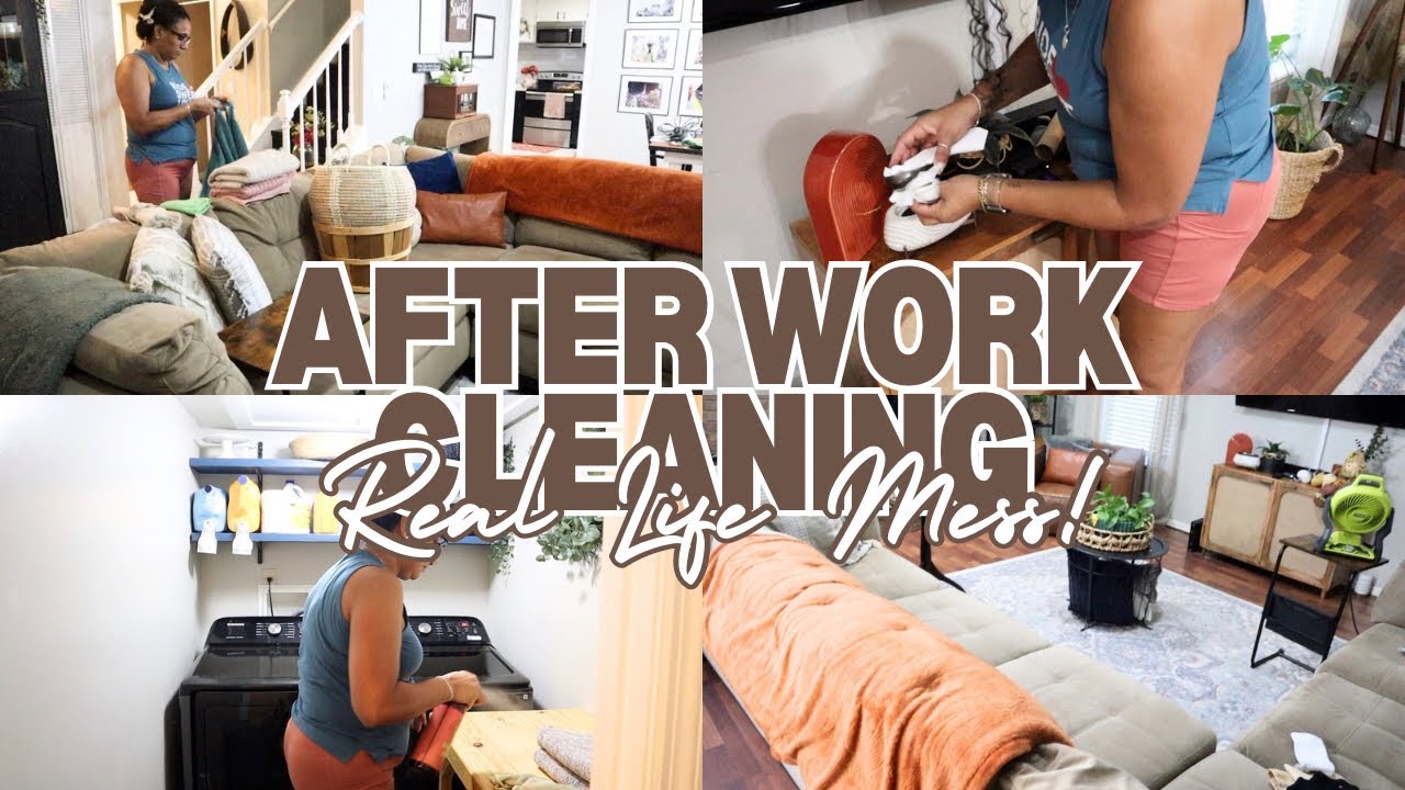 2024 After Work Quick Tidy. Clean With Me. Realistic Cleaning. - YouTube