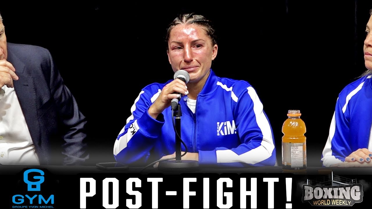 KIM CLAVEL EMOTIONAL POST-FIGHT AFTER LOSS TO JESSICA PLATA! - YouTube