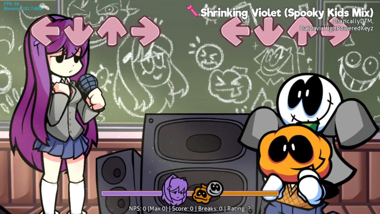 FNF DDTO+: A Final Farewell! - Shrinking Violet Spooky Kids Mix ...