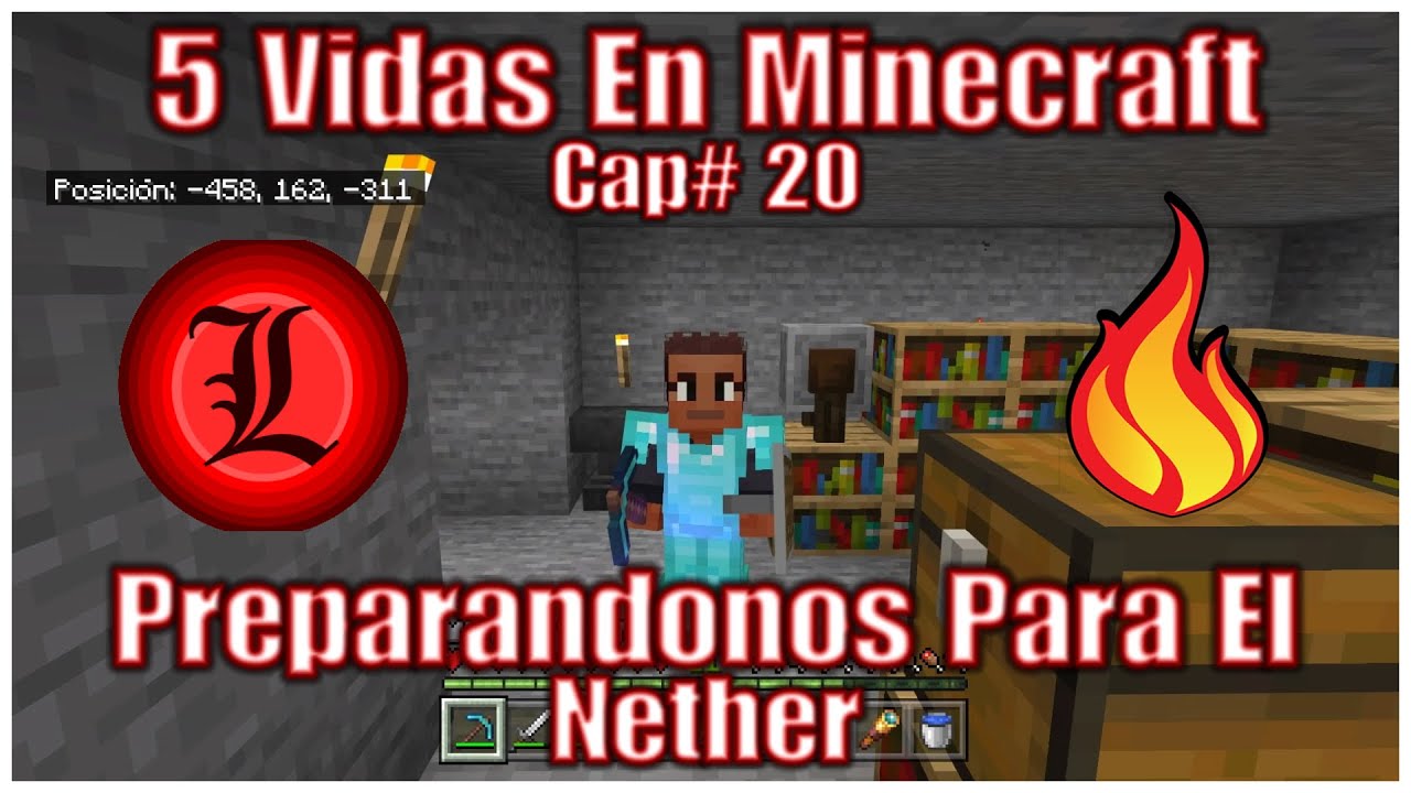 5 Vidas En Minecraft 1.20 Cap# 20 Preparándonos Para El Nether - YouTube
