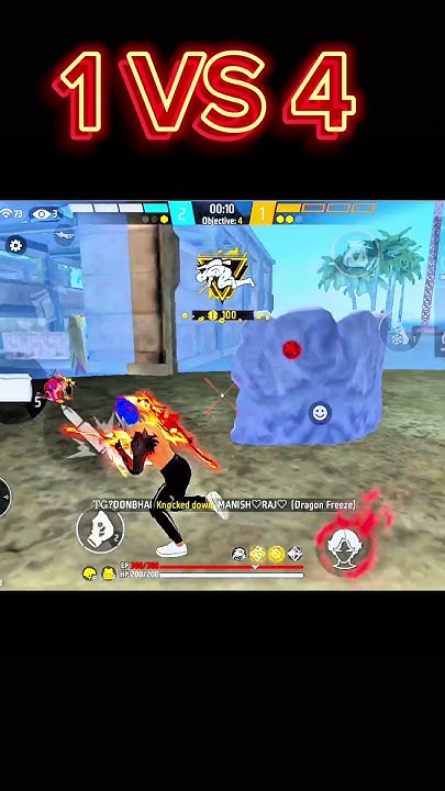 2x awm ka game play 1 vs 4 cs rank short - YouTube