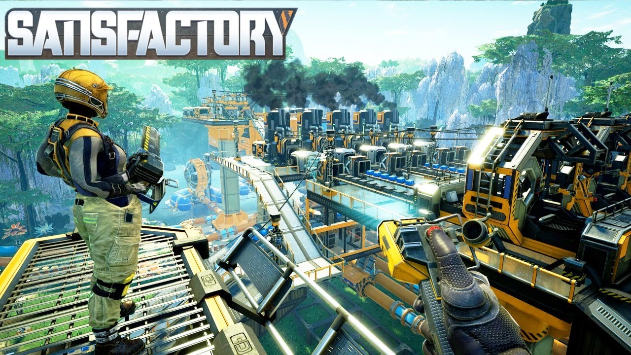 SATISFACTORY - Update 4 FIRST LOOK Prep. Building our DREAM FACTORY for ...
